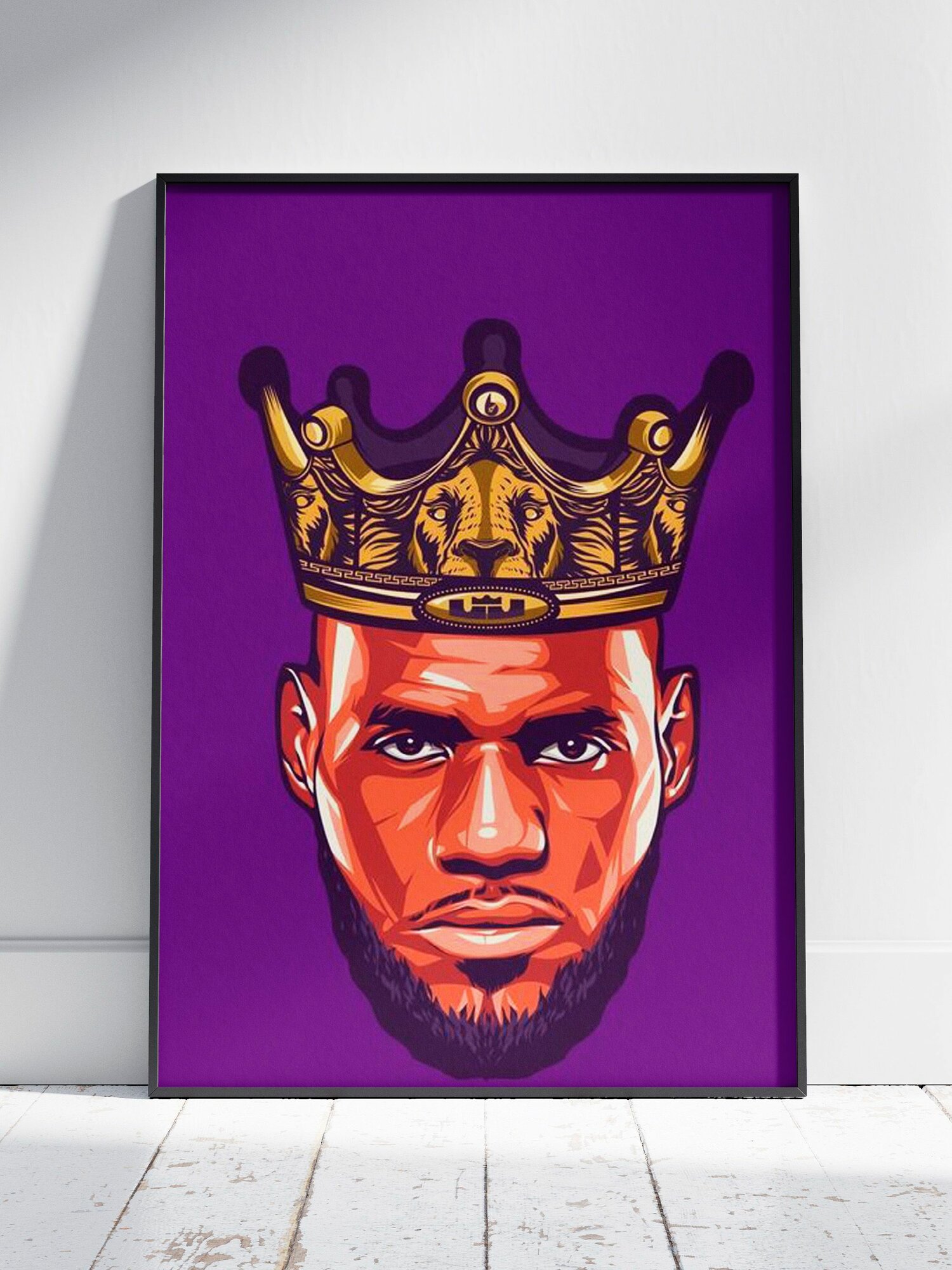 Плакат на стену для интерьера Леброн Джеймс (LeBron James 45) - Постер по спорту и физической активности формата A4 (21x30 см)