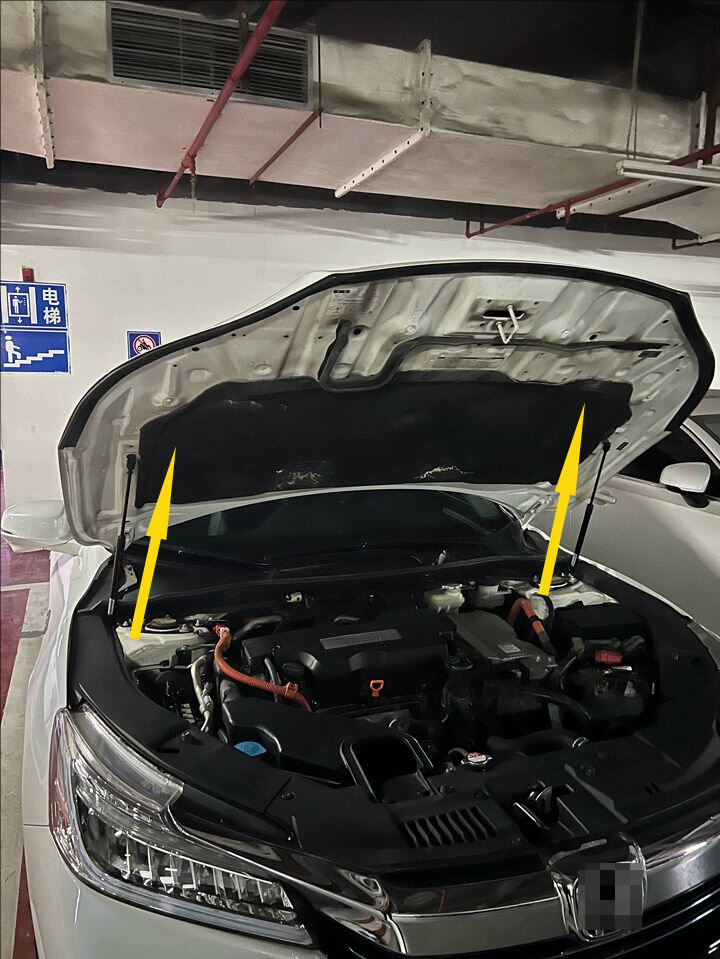 Газовые упоры капота для Honda Accord 9th CR5/6/7 2013-2017 "Амортизаторы" Хонда Аккорд 2 шт Автозапчасти