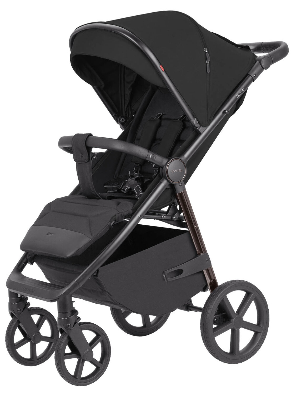 Коляска прогулочная CARRELLO Bravо CRL-5515 черный (pure black)