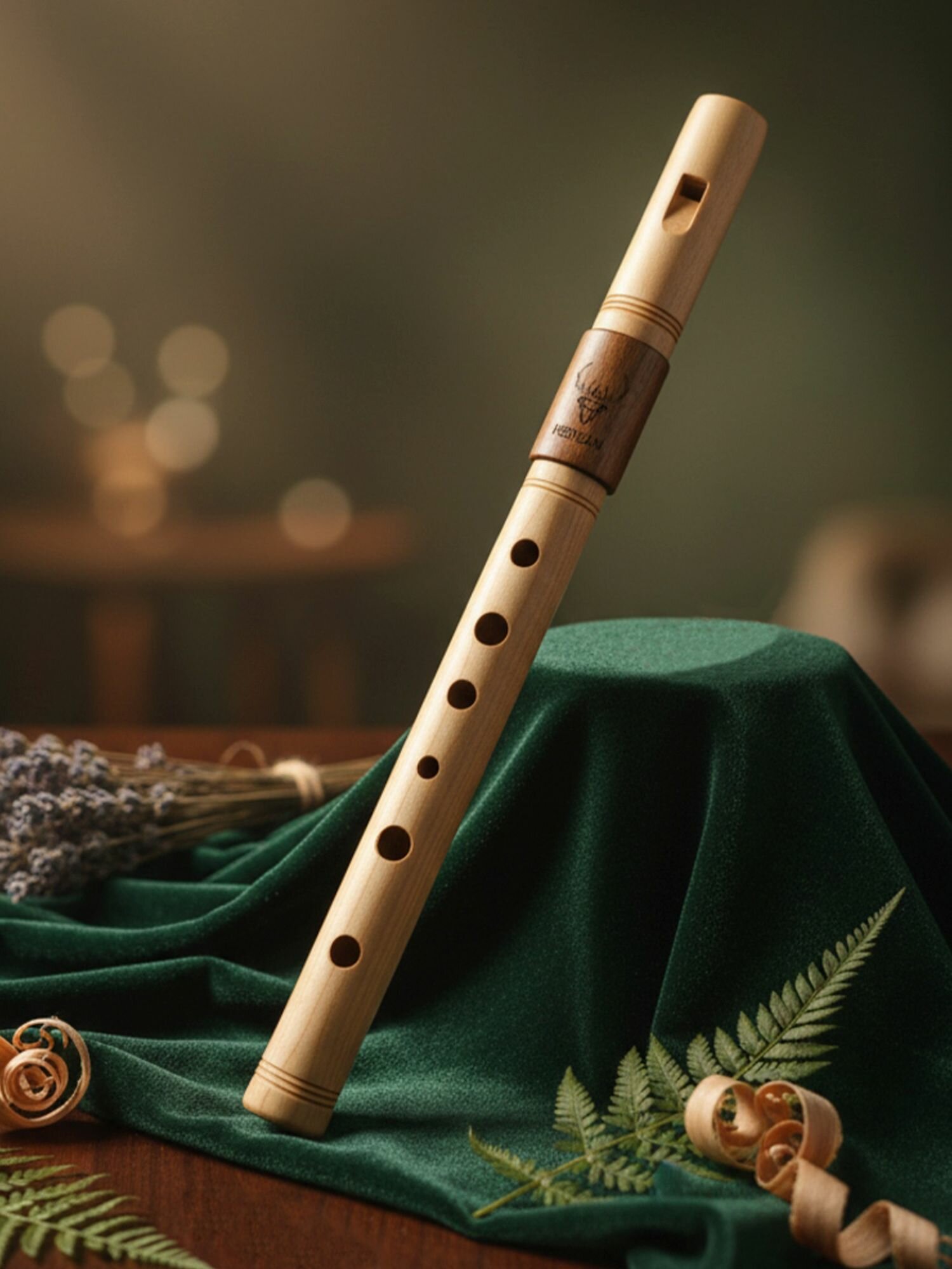 Свирель Ре (D) из Клёна, с подстройкой. "Gerkan"