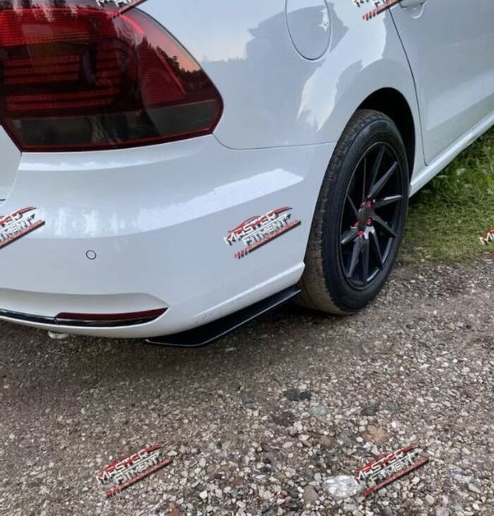 Элероны на задний бампер VW POLO 5, сплиттер заднего бампера поло 6