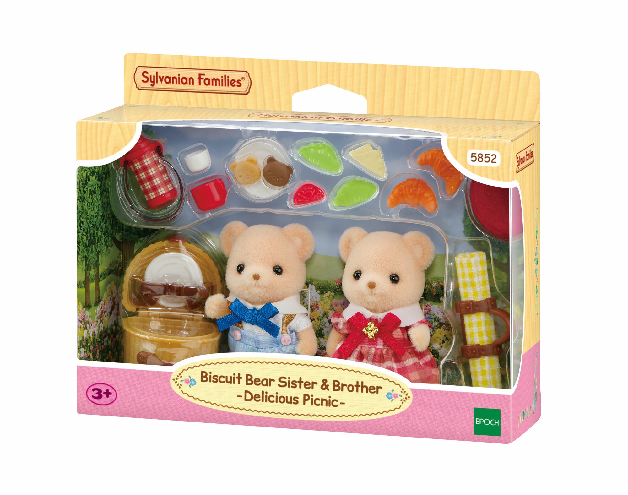 Sylvanian Families "Сестра и брат Бисквитные мишки на пикнике"