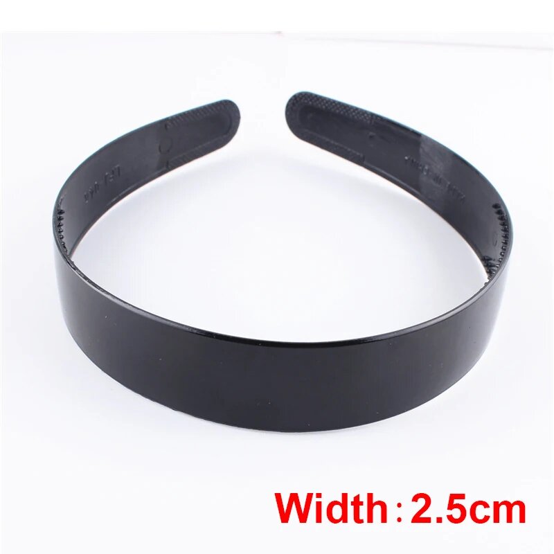 Чёрная металлическая повязка для волос, Width: 2.5cm, Color: style 11
