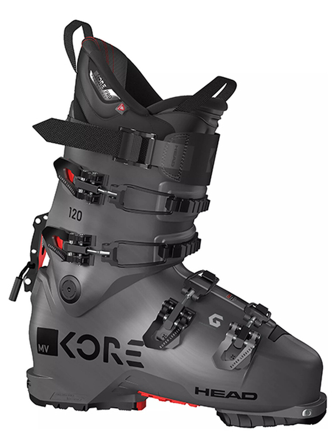 Горнолыжные ботинки Head Kore 120 GW Antracite/Red 23/24 , для мужчин , серый
