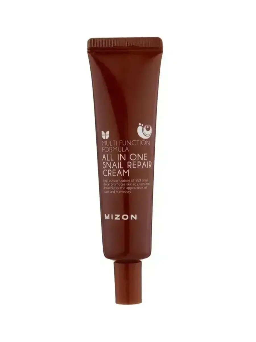 Крем Mizon Snail Snail Repair Cream All In One, Крем для лица с улиточным экстрактом 92%, 35 мл