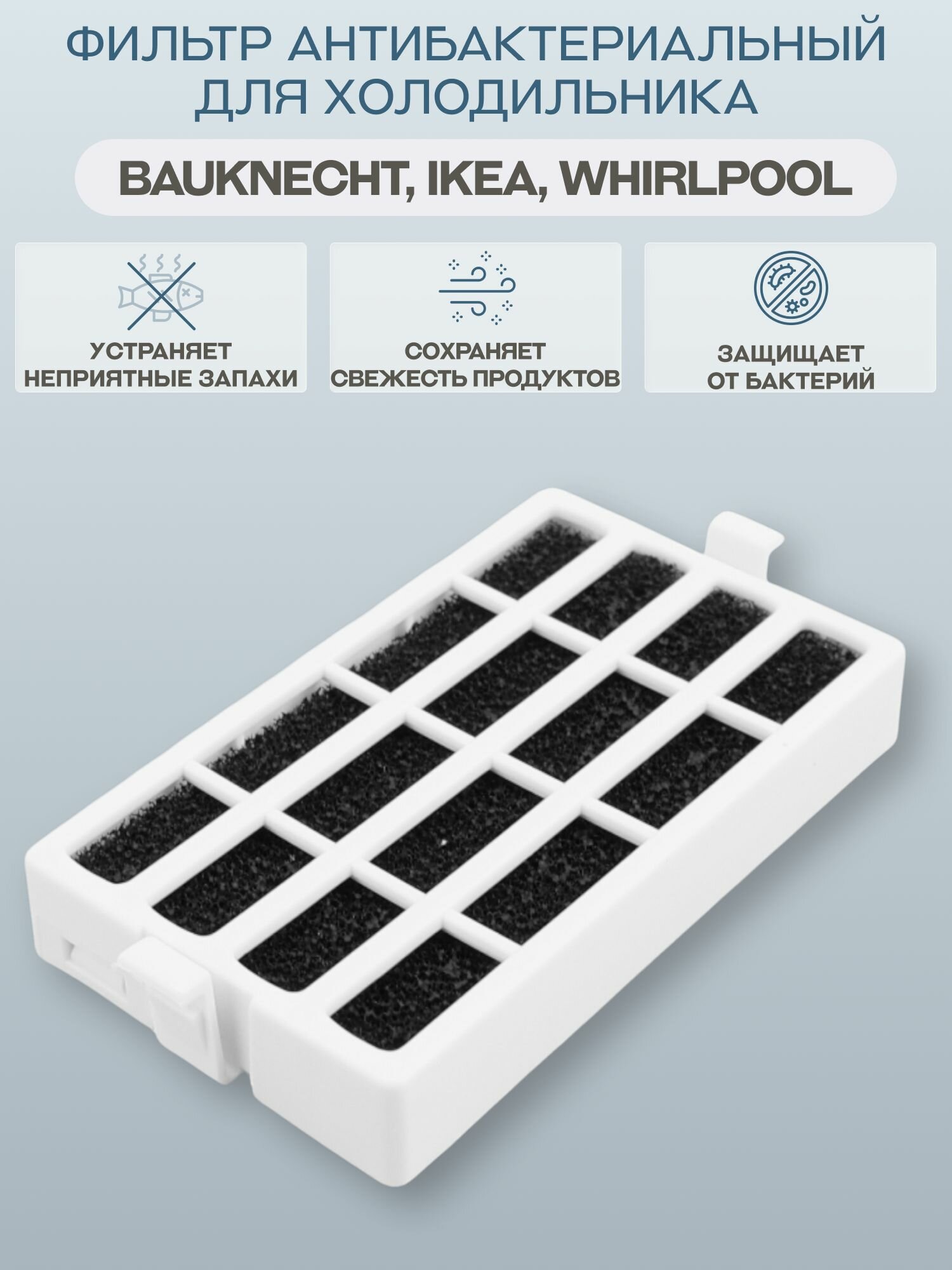 Антибактериальный фильтр для холодильника Whirlpool