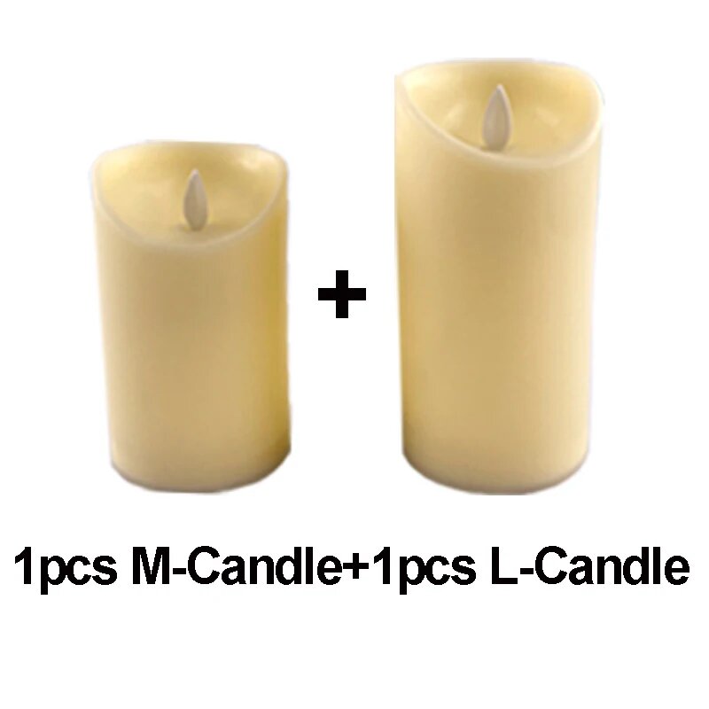Светодиодные свечи YEAHUI EL для декора 1 pcs M and L