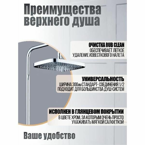 Лейка для душа Orange S14TScr — фото 1