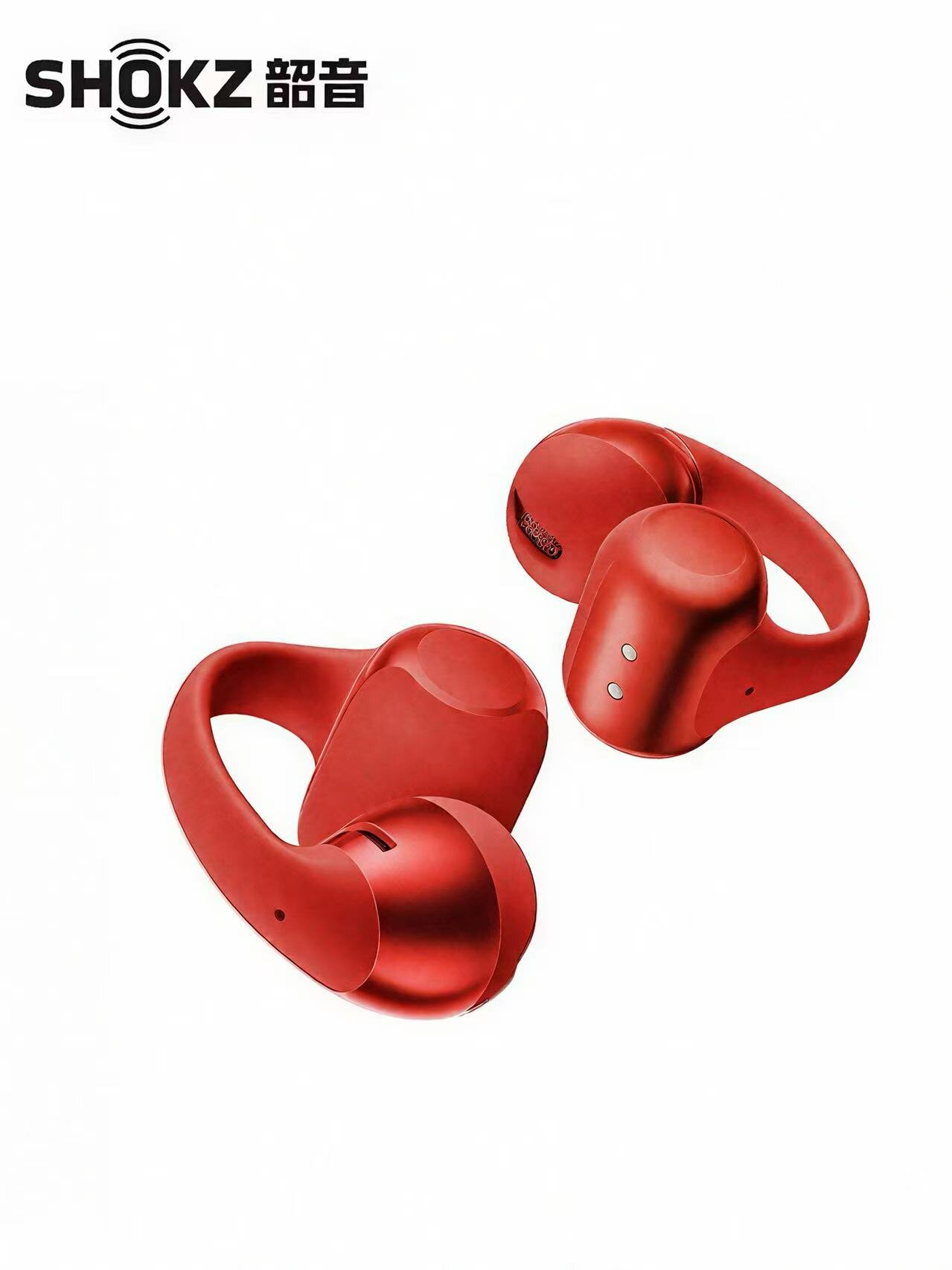 Беспроводные спортивные наушники с костной проводимостью SHOKZ OpenDots One E310 Black, красный, клипсы