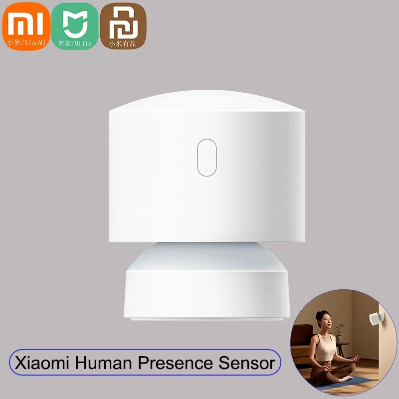 Датчик присутствия человека Xiaomi Mi Home Detector. Умный беспроводной датчик движения тела для дома с подключением Bluetooth 5.0 для приложения Mijia - Глобальные серверы