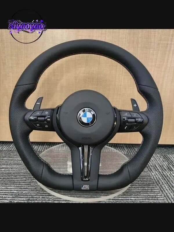 Карбоновое спортивное рулевое колесо для BMW 3/5 серии, X1 X3 X5 X6 — совместимость E90 F10 F30 E70, Plug&Play