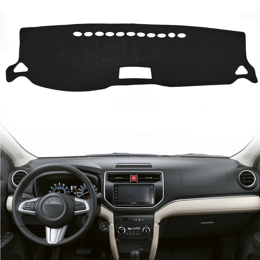 Коврик на приборную панель Toyota Rush/Daihatsu Terios 2017-2023, Black(Black Edge), LHD