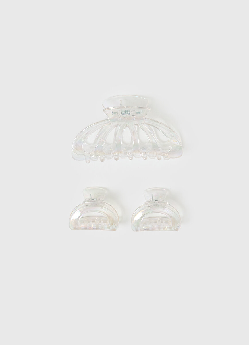 Заколка для волос для девочек O'STIN, OGAG01099BO02-S3, голографический, One Size