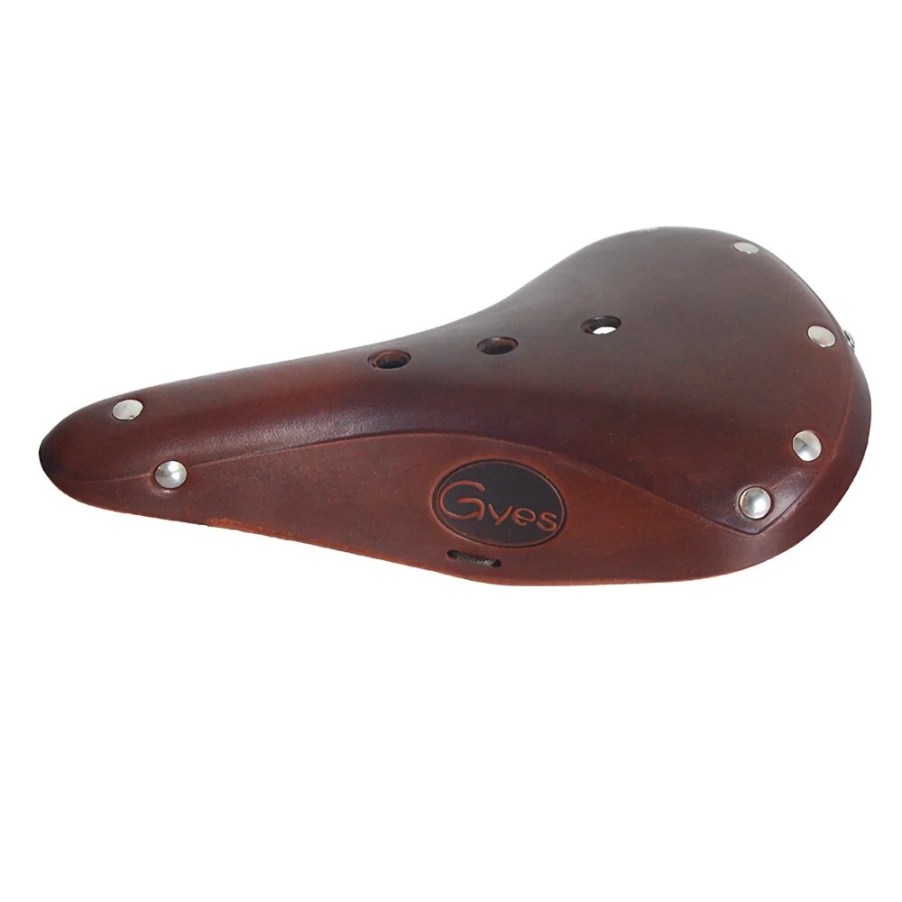 Gyes GS17 кожаное седло Dark Brown
