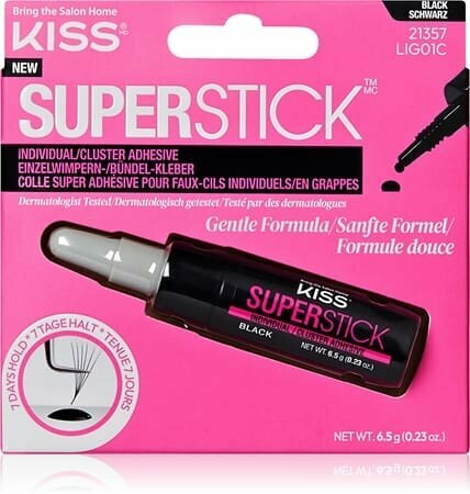 Клей для накладных ресниц Kiss Superstick Glue, черный, 6,5 г
