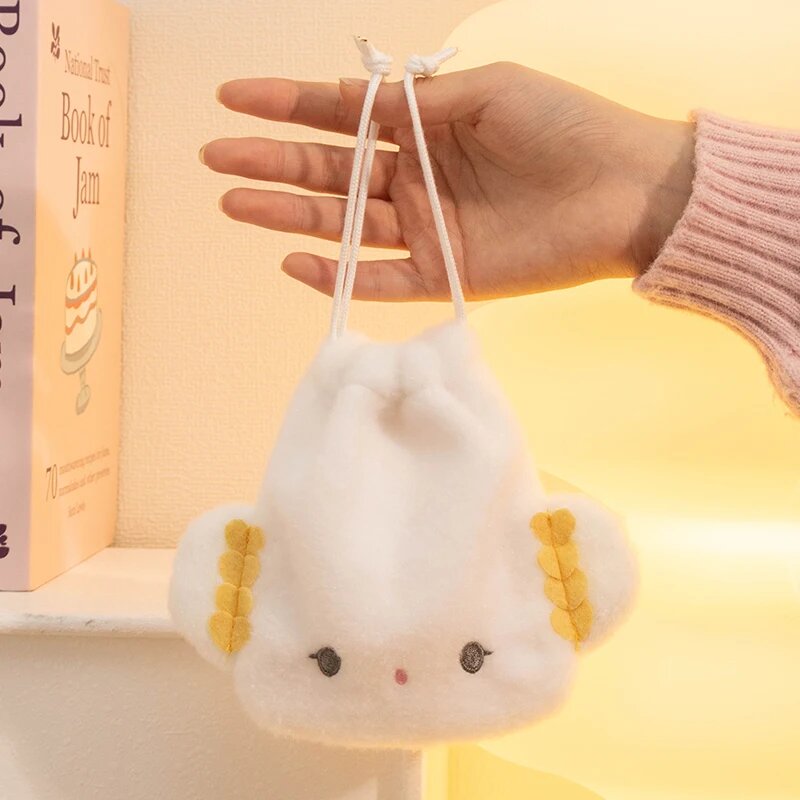 MINISO Sanrio Hello Kitty Kuromi Marumofubiyori Cogimyun Милая мультяшная плюшевая игрушка-кошелек на завязках, подарок,