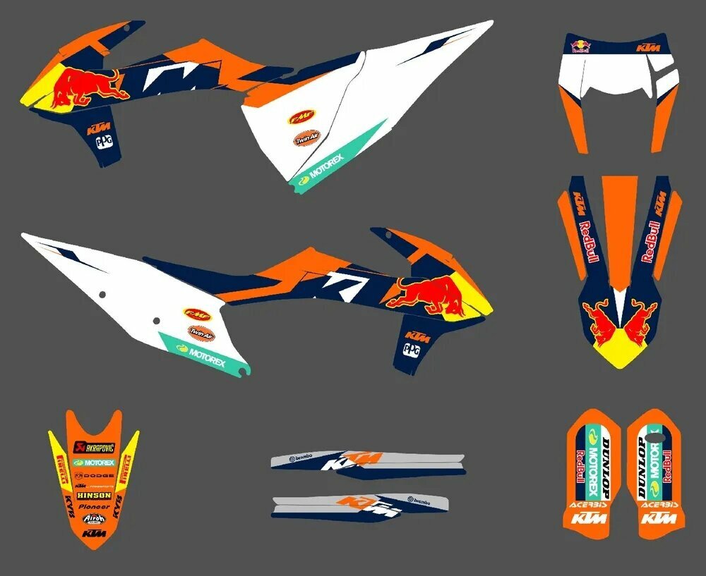 Для KTM EXC EXCF 2020-2023 SX SXF XC XCF 2019-2021 125-500 Наклейка Крутой