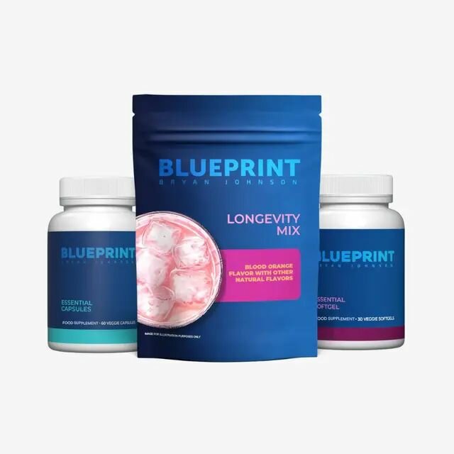 Blueprint Набор питательных веществ для укрепления иммунитета Essentials Stack Blood Orange, 3шт