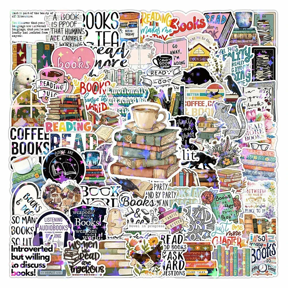 Голографические наклейки лазерные, 100PCS