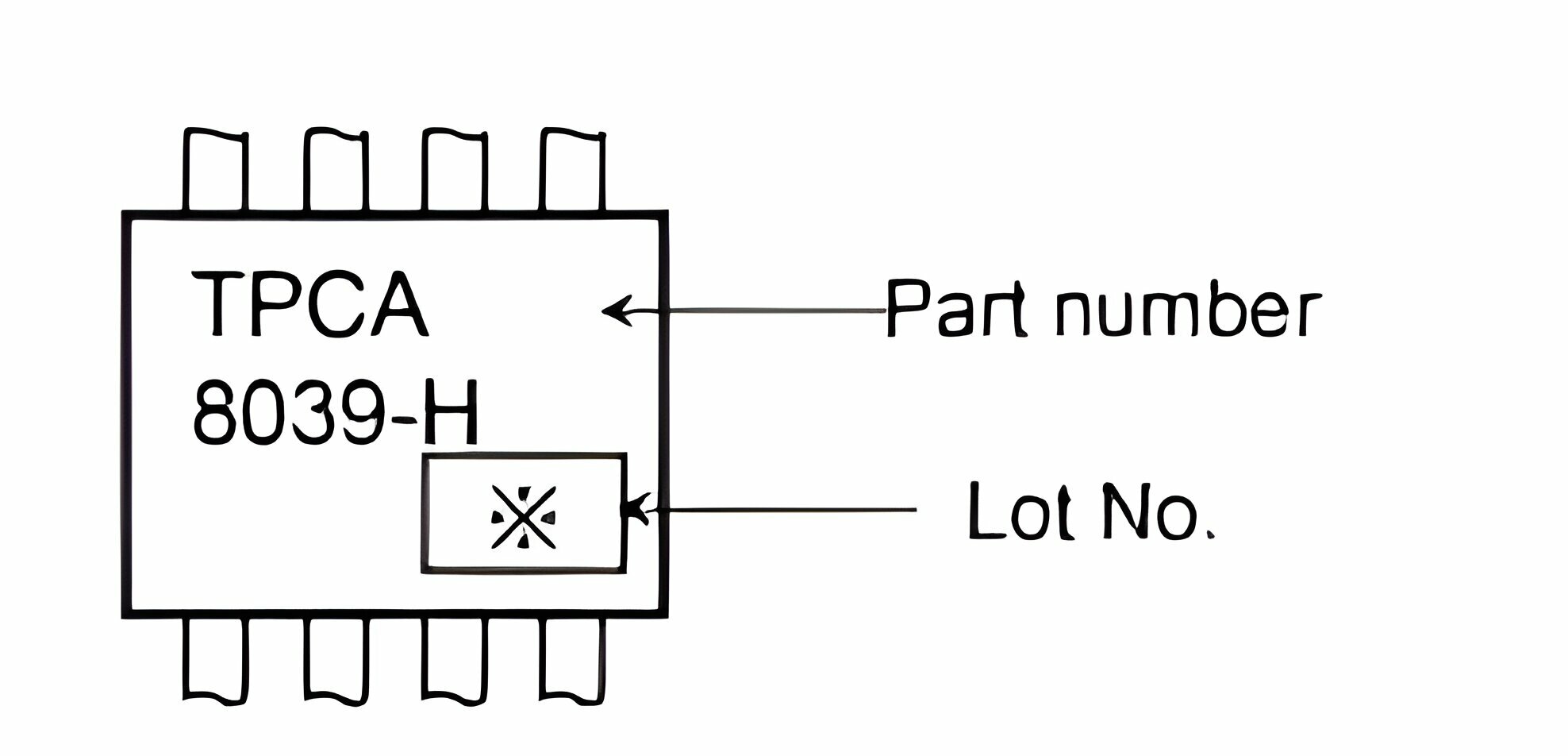Микросхема TPCA8039-H N-Channel MOSFET 30V 34A SOP-ADVANCE