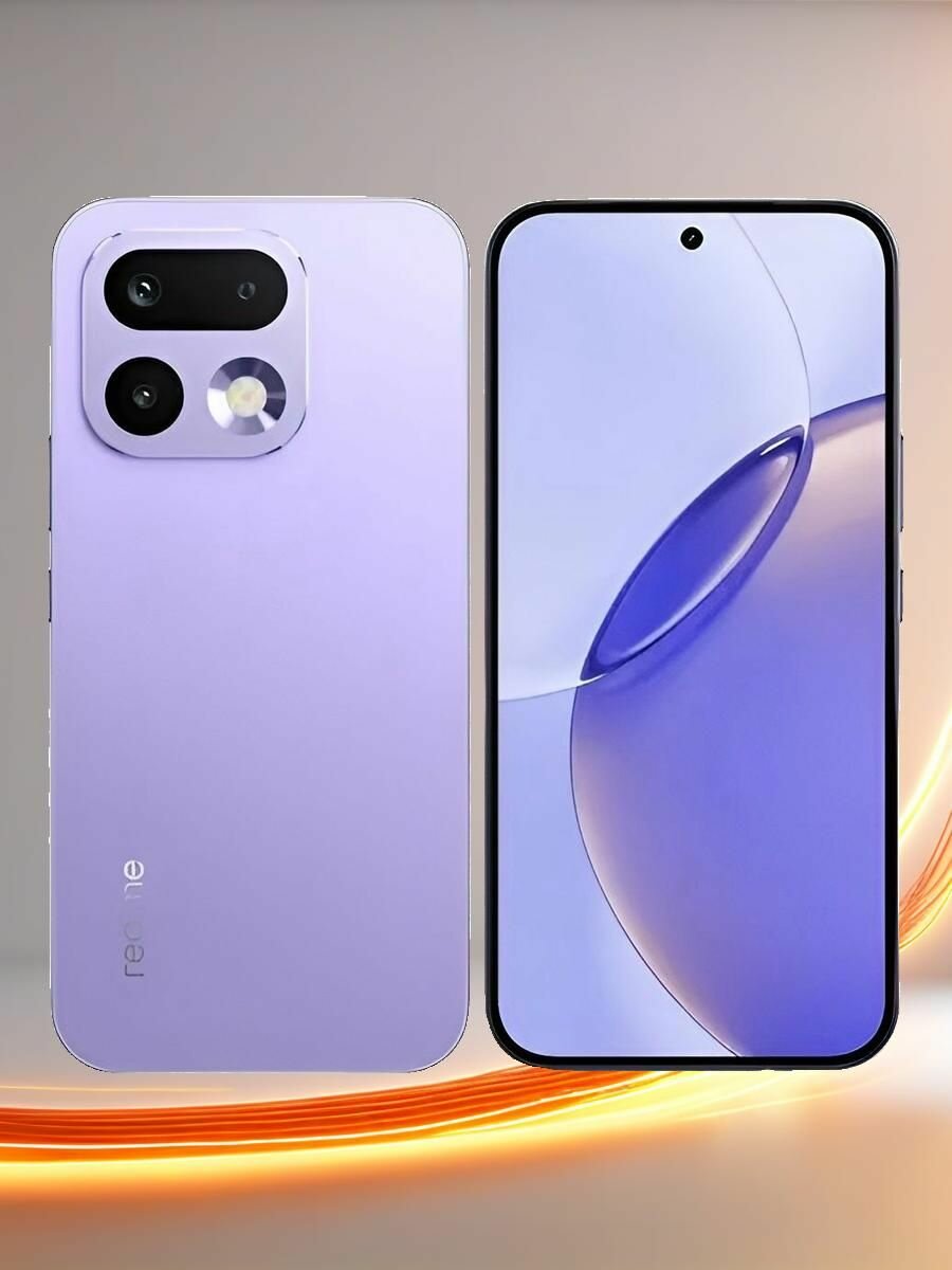 6.78" Смартфон realme 16 Pro 512 ГБ фиолетовый ядер - 8x(2.5 ГГц), 12 ГБ, 2 SIM, AMOLED, камера 200+8 Мп, NFC, 7000 мА*ч