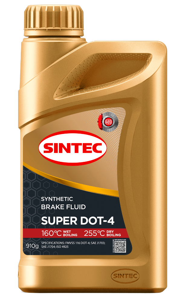 Жидкость тормозная SINTEC SUPERDOT-4 910 гр 800735/800737