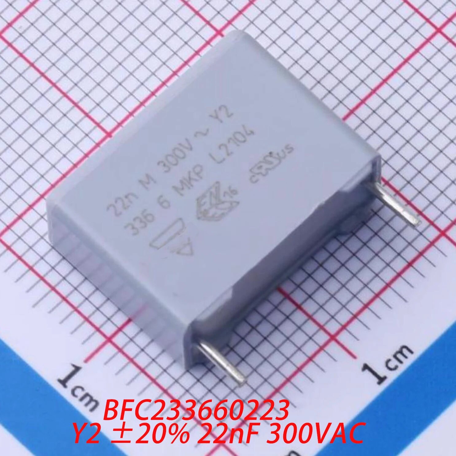Пленочный конденсатор BFC233660223 22 нФ 300В