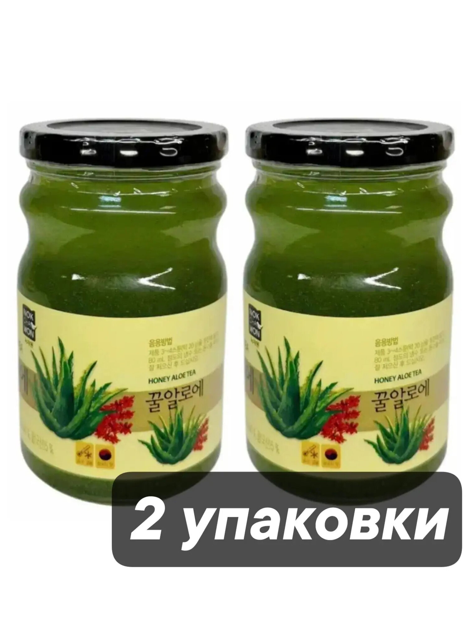 Джем Nokchawon Чай с алое и медом 480 г x 2 шт