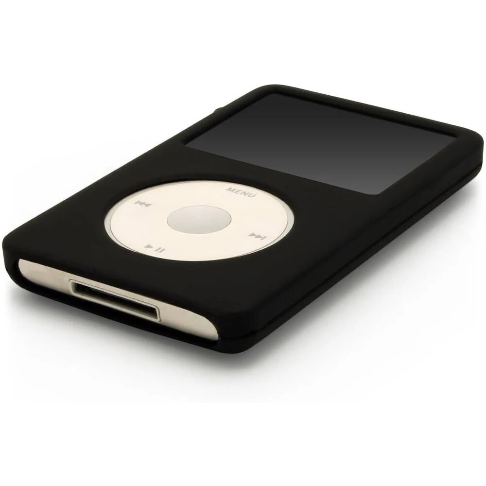 Мягкий силиконовый чехол для Apple iPod Classic 6-го, 7-го поколений 80 ГБ, 120 ГБ, Черный, черный