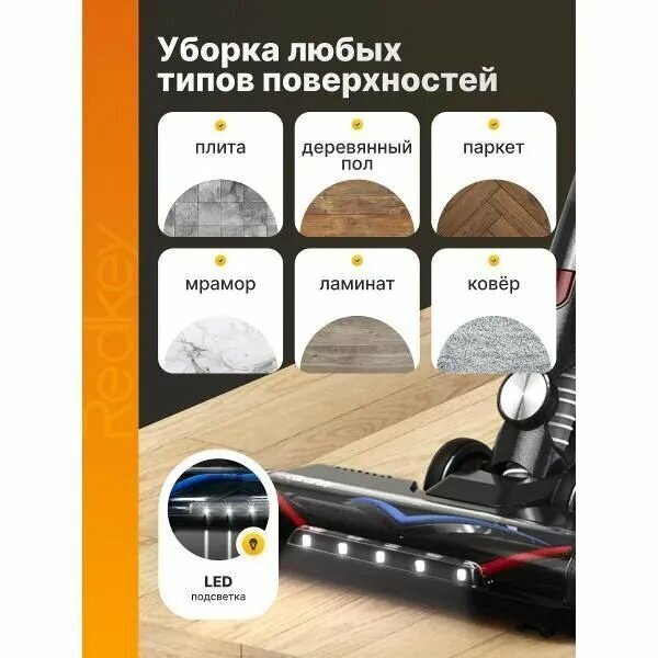 Пылесос ручной (handstick) Redkey P9 — фото 1