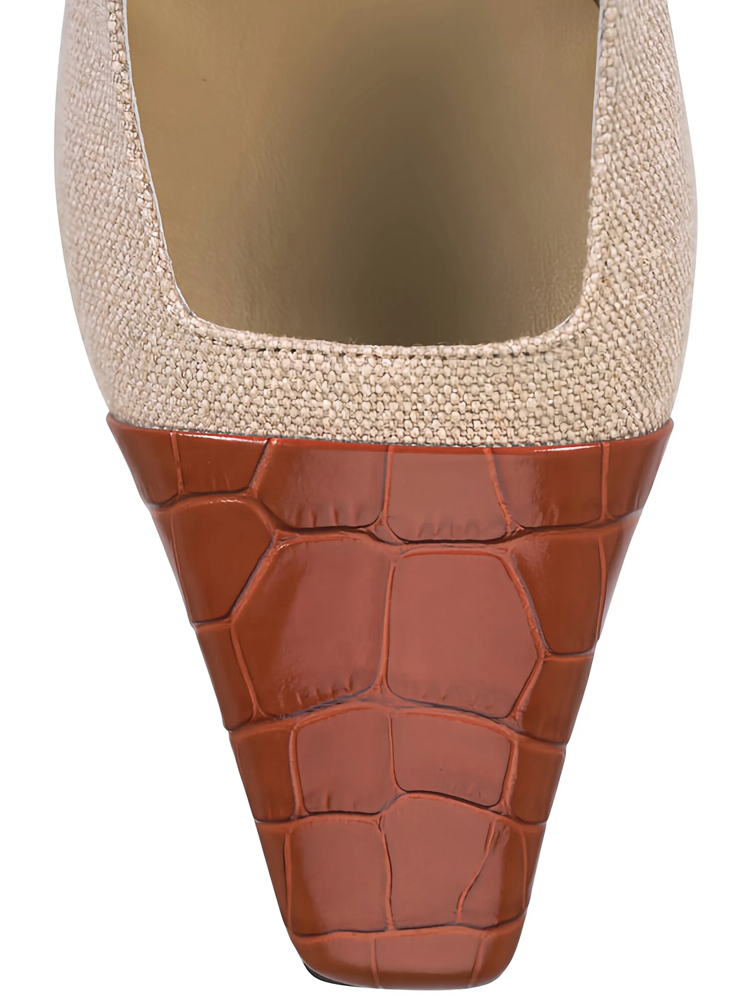Туфли Tod's Slingback croc-effect canvas pumps, размер 38, разноцветный — фото 1