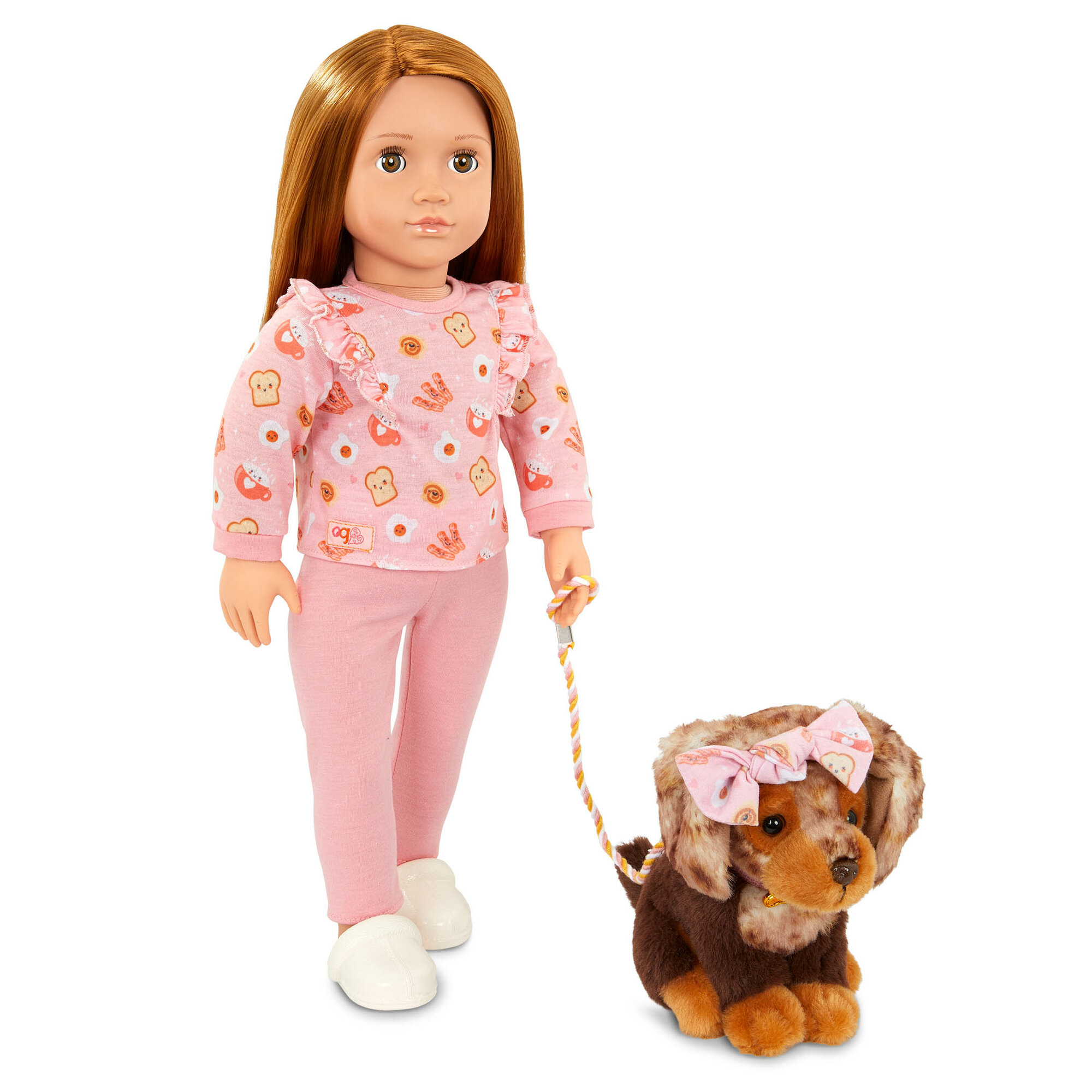 Кукла Our Generation - Кукла с мягким телом Claudia/Клаудия со щенком таксы, 46 см - BD31449Z