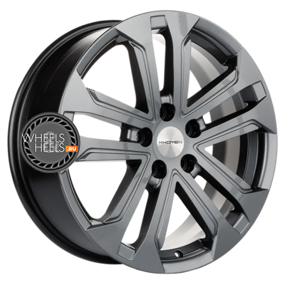 Диск автомобильный литой Khomen Wheels KHW1803 (CS35/CS35 Plus) 18x7 5x110 et50 dia63.3 Gray