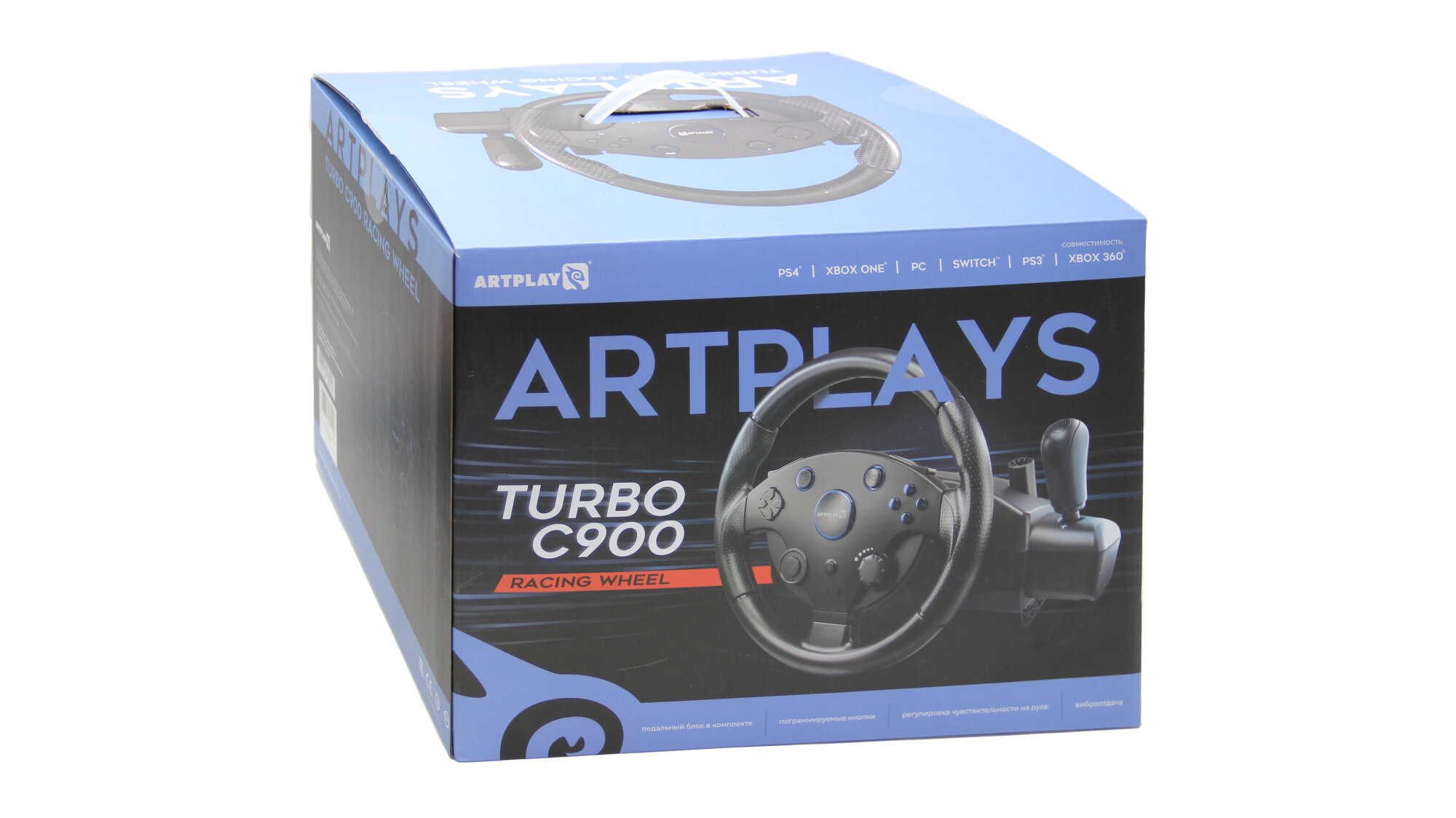 Руль Artplays Street Racing Wheel Turbo C900 в коробке