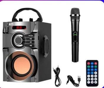 Водонепроницаемый портативный Bluetooth-динамик с сабвуфером, беспроводной стереозвук, насыщенные басы,（беспроводной микрофон）