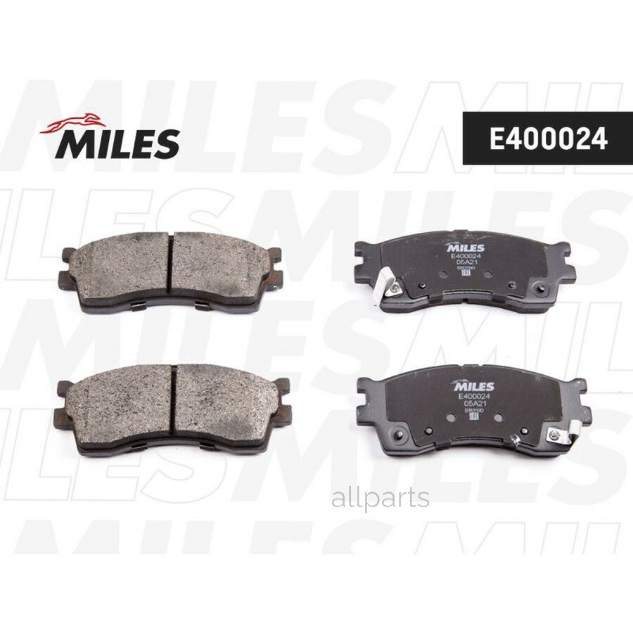 MILES E400024 Колодки тормозные KIA CLARUS 96-/RIO/SHUMA 00-/SPECTRA (ИЖ) передние