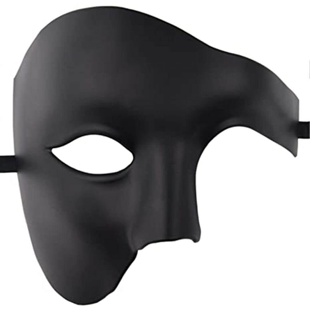 Хэллоуин мужская маскарадная маска, половина лица, косплей, вечеринка