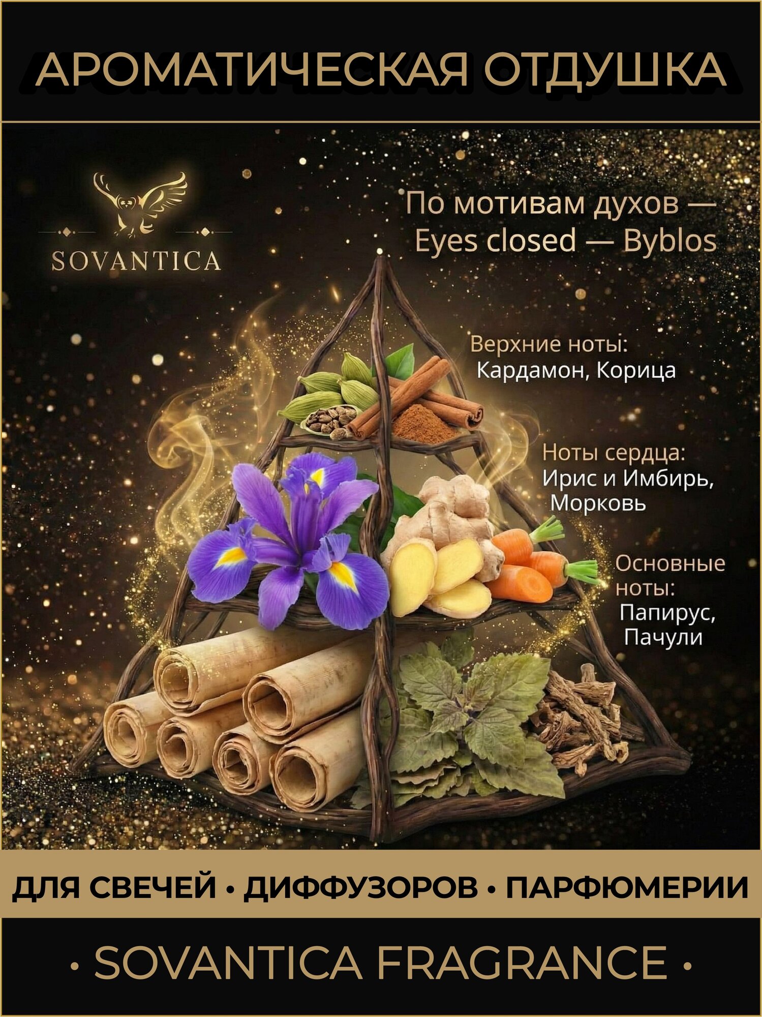 B • Парфюмерная отдушка 10 г Eyes closed unisex Byblos, Sovantica