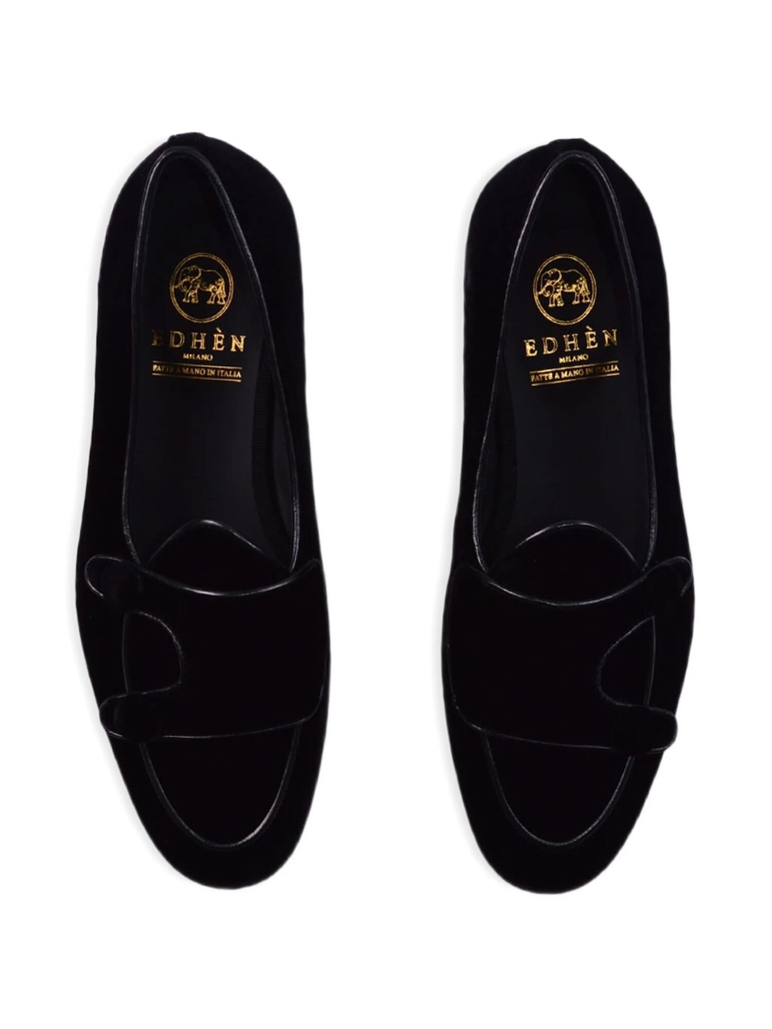 Лоферы EDHEN MILANO Round toe loafers, размер 41, черный — фото 1