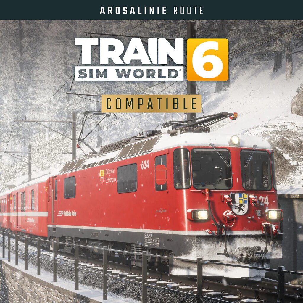 Дополнение Train Sim World 6: Arosalinie: Chur - Arosa, цифровое издание PlayStation 4 и PlayStation 5, регион Индия / код пополнения баланса