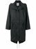 Пальто KENZO Hooded raincoat, размер 38, black / black