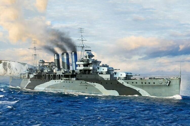 Британский тяжёлый крейсер HMS Kent (1/700) Trumpeter 06735