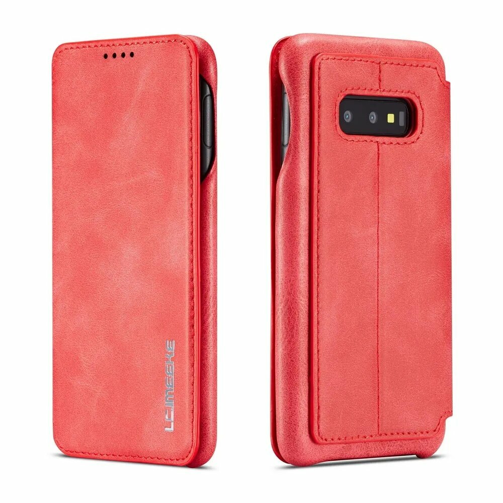 LCIMEEKE Чехол для Samsung Galaxy S10E Кожаный Чехол защитный на Самсунг Галакси C10E книжка чехол