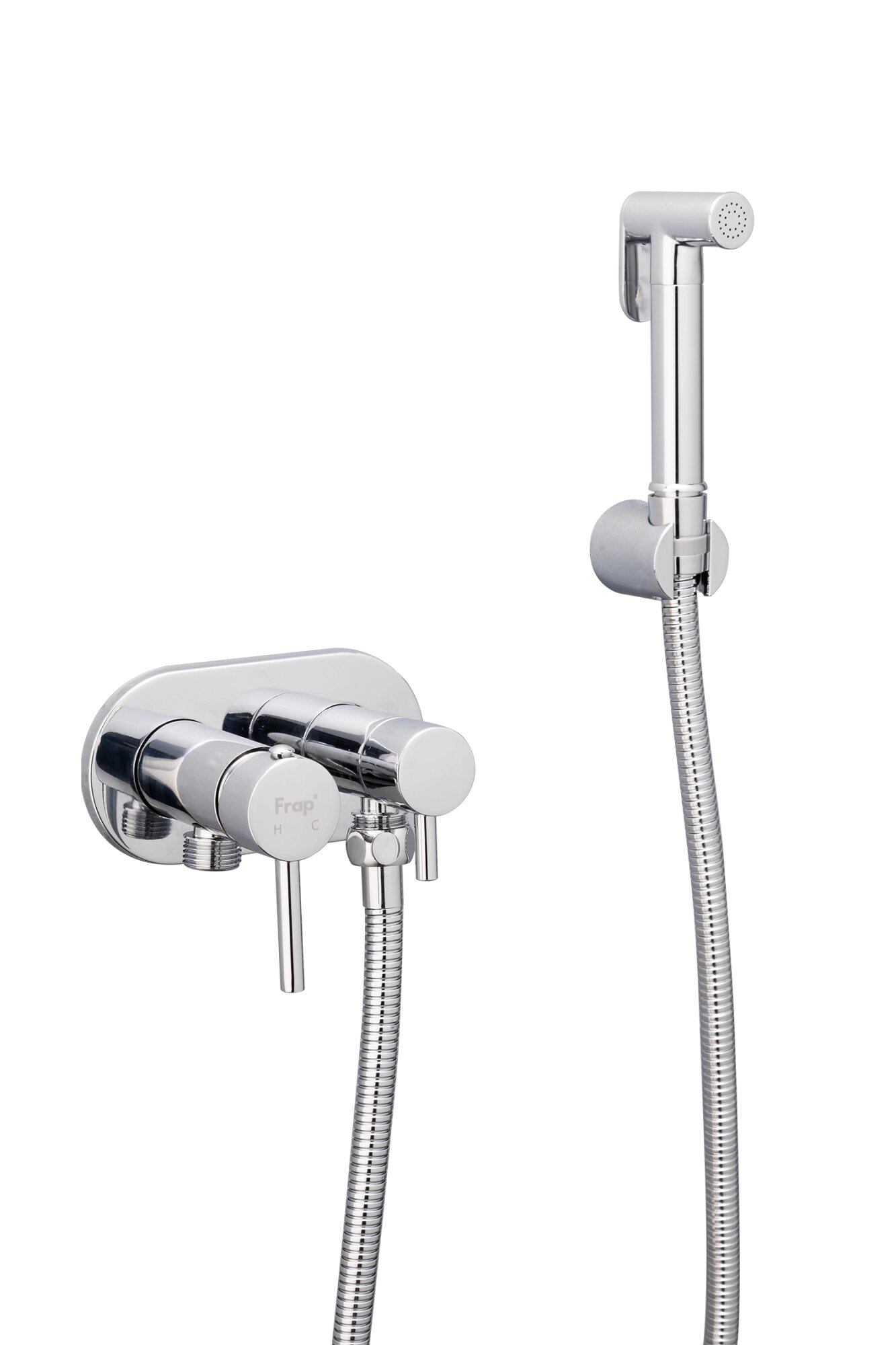 Смеситель с гигиеническим душем Frap F7508, хром