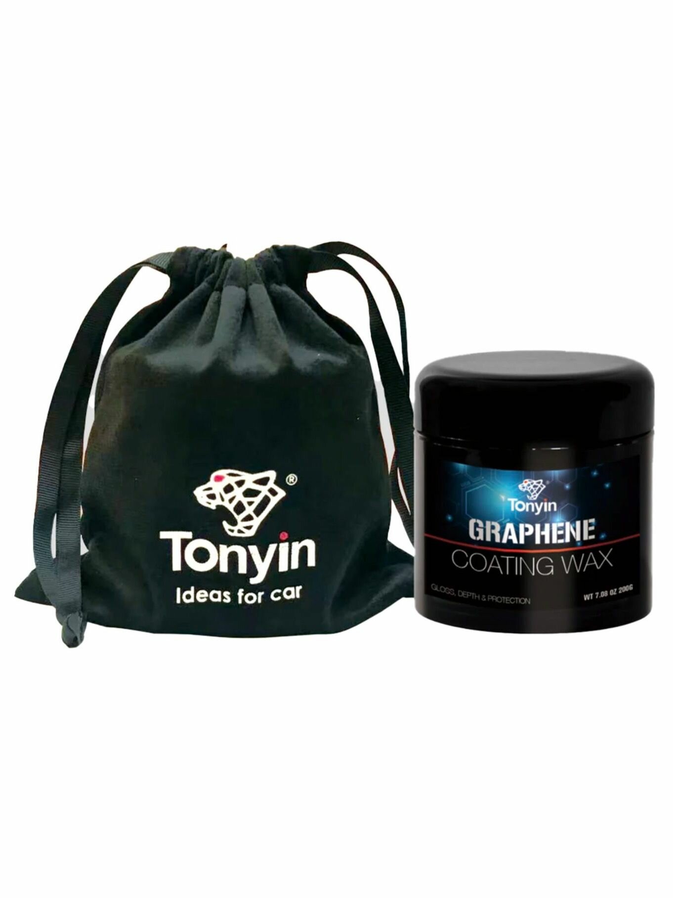 Воск для кузова автомобиля графеновый GRAPHENE COATING WAX TONYIN, 200 г.