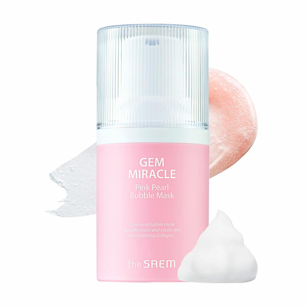 Кислородная маска The Saem Gem Miracle Pink Pearl, с коллагеном, 50г