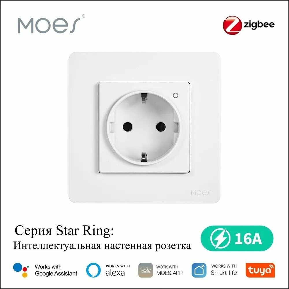 Приложение Tuya smart Home zigbee smart socket app для дистанционного контроля мощности настенной розетки европейского стандарта
