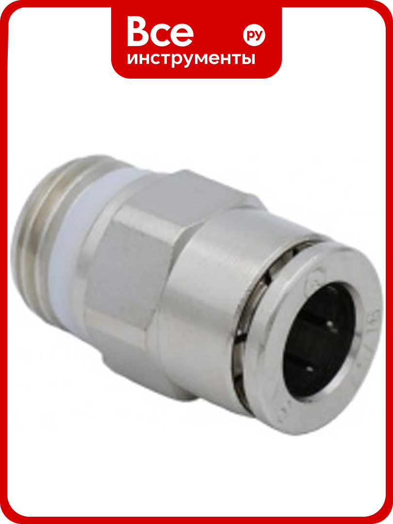 Фитинг с цанговым зажимом и уплотнительным кольцом CAMOZZI S6510 6-1/8 51-6510-0656 переходник из никелированной латуни
