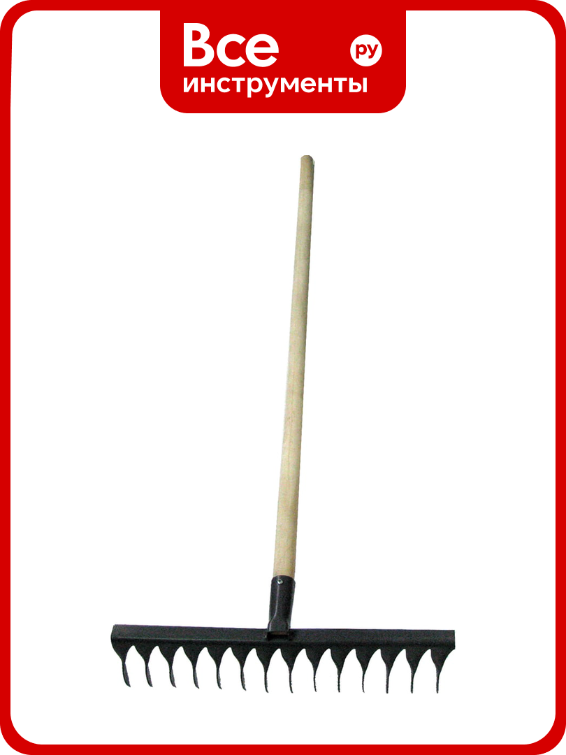 Витые грабли РемоКолор 14 зубов, лист 2,0 с чер 1200 мм 1 сорт 66-1-000, защищенная
