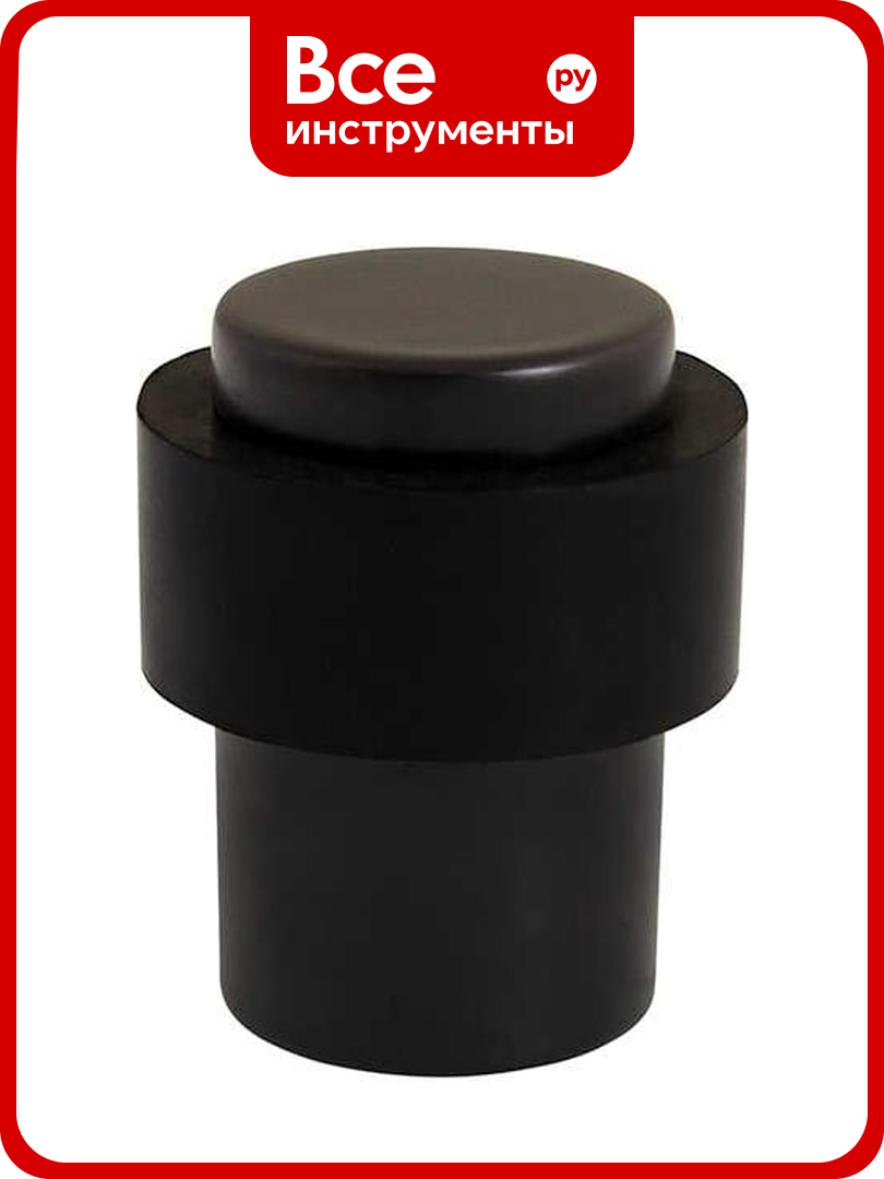 Дверной напольный упор FUARO STOPPER/14 (DS-14) BL-24 черный 43243, скрытым